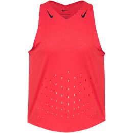 Nike Sporttop 'Aeroswift' Damen Gr&ouml;&szlig;e M rot / schwarz