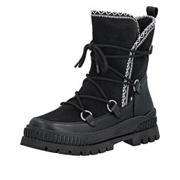Rieker Stiefel ' W2175 ' Damen Gr&ouml;&szlig;e 43 schwarz / wei&szlig; Winterschuhe