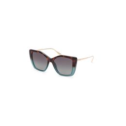 MAX & Co. Max&co. Sonnenbrille Damen Gr&ouml;&szlig;e One Size t&uuml;rkis / dunkelbraun / gold