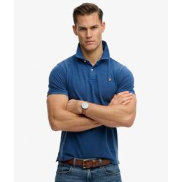 Superdry Herren Vintage Destroy Polohemd Blue - Gr&ouml;&szlig;e: L 1040808500345D8Y003