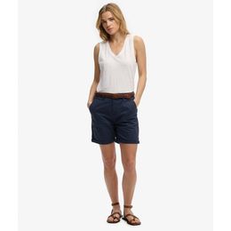 Superdry Damen Chino Shorts Navy - Gr&ouml;&szlig;e: 40 212342950015409S019