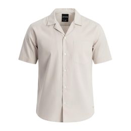 Ombre Hemd 'OM-SHSS-0168' Herren Gr&ouml;&szlig;e XL creme