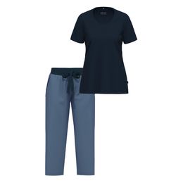 Ammann Pyjama 'Night & Home' Damen Gr&ouml;&szlig;e 4XL blau Winterkleid