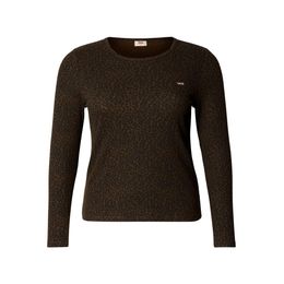 LEVI'S&reg; PLUS Levi's Plus Shirt 'Hayes' Damen Gr&ouml;&szlig;e XXL dunkelbraun / schwarz