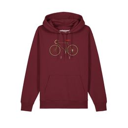 Watapparel Sweatshirt 'Fahrrad' Herren Gr&ouml;&szlig;e 5XL gelb / burgunder