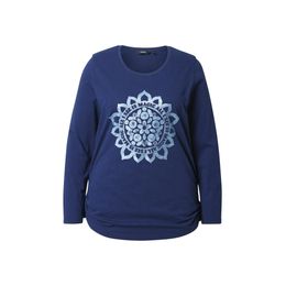 Ulla Popken Pullover Damen Gr&ouml;&szlig;e M/L blau / dunkelblau