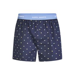Happy Shorts Boxershorts 'American' Herren Gr&ouml;&szlig;e S marine