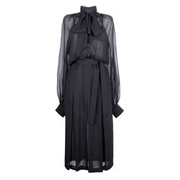 Rua & Rua Blusenkleid Damen Gr&ouml;&szlig;e 38 schwarz Winterkleid
