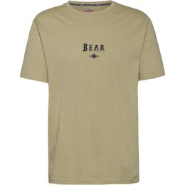 Bear T-Shirt 'Maze' Herren Gr&ouml;&szlig;e M schilf / schwarz