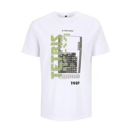 Course T-Shirt 'TETRIS' Herren Gr&ouml;&szlig;e XXL grau / gr&uuml;n / schwarz / wei&szlig;