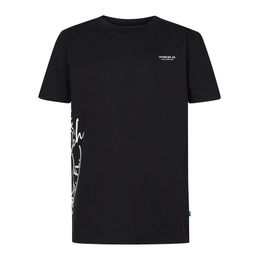 PETROL INDUSTRIES T-Shirt 'Oceangrove' Jungen Gr&ouml;&szlig;e 116 schwarz / wei&szlig;