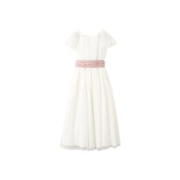 Mango Kids Kleid 'Ada' M&auml;dchen Gr&ouml;&szlig;e 128 rosa / wei&szlig;