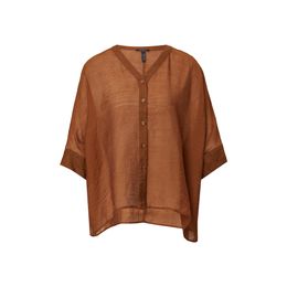 comma, COMMA Bluse Damen Gr&ouml;&szlig;e XL braun