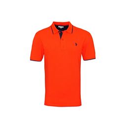 U.S. Polo Assn. Poloshirt Herren Gr&ouml;&szlig;e XXL neonorange / schwarz