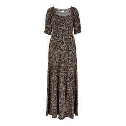 Apricot Floral Paisley Milkmaid Maxi Dress ' ' Damen Gr&ouml;&szlig;e 36 navy Winterkleid