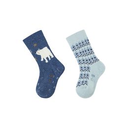 Sterntaler Socken Jungen Gr&ouml;&szlig;e 18 blau / himmelblau / wei&szlig;