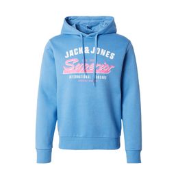 Jack & Jones Jack & Jones Sweatshirt Herren Gr&ouml;&szlig;e S hellblau / pink / wei&szlig;