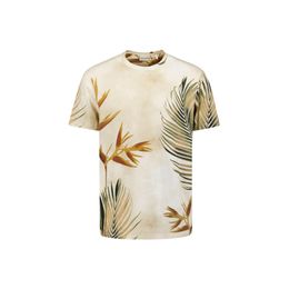 NO EXCESS T-Shirt Herren Gr&ouml;&szlig;e M beige / sand / tanne / hellorange