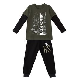 Denokids Trainingsanzug 'Rocket' Jungen Gr&ouml;&szlig;e 110 schwarz