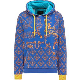 Carlo Colucci Sweatshirt ' Citarda ' Damen Gr&ouml;&szlig;e M blau / orange