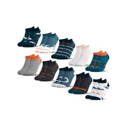 Occulto Socken 'Motivo' M&auml;dchen Gr&ouml;&szlig;e 35.5/38 graumeliert / orange / schwarz / wei&szlig;