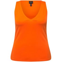 Ulla Popken Top Damen Gr&ouml;&szlig;e M/L dunkelorange