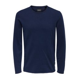 Only & Sons Only & Sons Pullover Herren Gr&ouml;&szlig;e XXL dunkelblau / schwarz