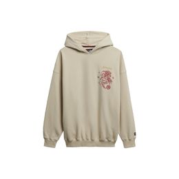 Superdry & Co Sweatshirt 'Tokyo Narrative ' Damen Gr&ouml;&szlig;e S hellbeige / gelb / rot