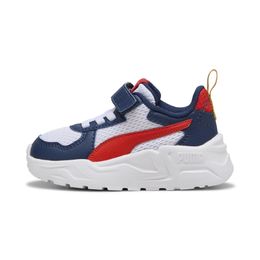 Puma Sneaker Jungen Gr&ouml;&szlig;e 23 navy / senf / rot / wei&szlig;