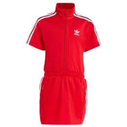 adidas originals Kleid 'Firebird' M&auml;dchen Gr&ouml;&szlig;e 128 rot / wei&szlig;