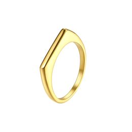 Hey Happiness Ring 'Sleek Arc Signet' Damen Gr&ouml;&szlig;e 52 gold