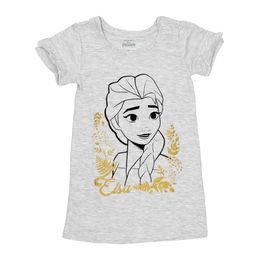 Disney T-Shirt 'Frozen' M&auml;dchen Gr&ouml;&szlig;e 110 gold / graumeliert / schwarz