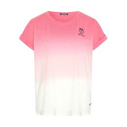 Chiemsee T-Shirt ' im Dip-Dye-Look mit Stickerei ' Damen Gr&ouml;&szlig;e XXL pink