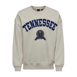 Only & Sons Only & Sons Sweatshirt 'Lawson' Herren Gr&ouml;&szlig;e L navy / gold / offwhite