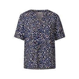 Street One Bluse Damen Gr&ouml;&szlig;e XS ecru / navy / dunkelblau