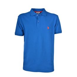 U.S. Polo Assn. Poloshirt Herren Gr&ouml;&szlig;e M royalblau / orangerot