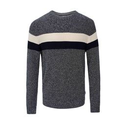Salsa Jeans Pullover Herren Gr&ouml;&szlig;e S nachtblau / blaumeliert / wei&szlig;