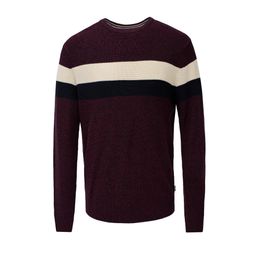 Salsa Jeans Pullover Herren Gr&ouml;&szlig;e L bordeaux / schwarz / wei&szlig;