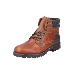 Rieker Schn&uuml;rboots Herren Gr&ouml;&szlig;e 45 cognac / schwarz