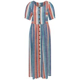 Ulla Popken Sommerkleid Damen Gr&ouml;&szlig;e 44 mischfarben / koralle Winterkleid