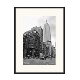 Liv Corday Bilder 'Empire State Building' Herren Gr&ouml;&szlig;e 30x40 grau / schwarz