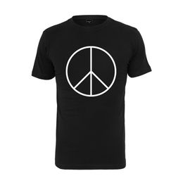 MT Men T-Shirt 'Peace' Herren Gr&ouml;&szlig;e XS schwarz / wei&szlig;