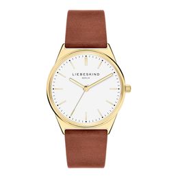Liebeskind Berlin Uhr Damen Gr&ouml;&szlig;e One Size braun / gold / wei&szlig;