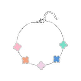 Cala Rose Armband 'HAPPY CLOVER' Damen Gr&ouml;&szlig;e 17 / 20 cm silber