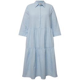 Ulla Popken Kleid Damen Gr&ouml;&szlig;e 46/48 pastellblau Winterkleid