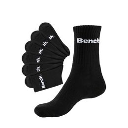 Bench Sportsocken Herren Gr&ouml;&szlig;e 39/42 schwarz / wei&szlig;