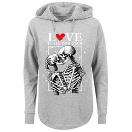F4NT4STIC Sweatshirt 'Love is all you need' Damen Gr&ouml;&szlig;e S graumeliert / mischfarben