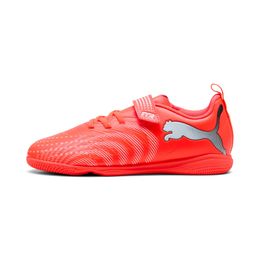 Puma Sportschuh 'Future 9 Play' Jungen Gr&ouml;&szlig;e 31 orangerot / silber / wei&szlig;