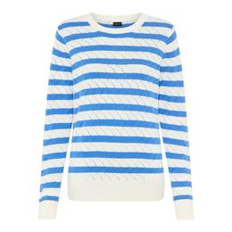 Laura Scott Pullover Damen Gr&ouml;&szlig;e L himmelblau / wei&szlig;