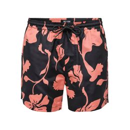 Only & Sons Only & Sons Badeshorts Herren Gr&ouml;&szlig;e S melone / schwarz